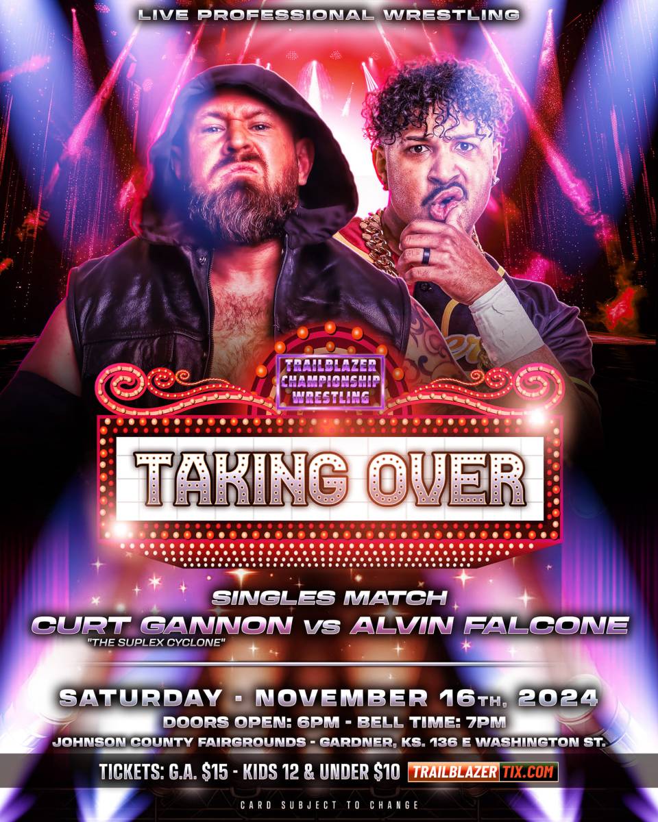 Match Announcement: Taking Over – “The Suplex Cyclone” Curt Gannon VS ...